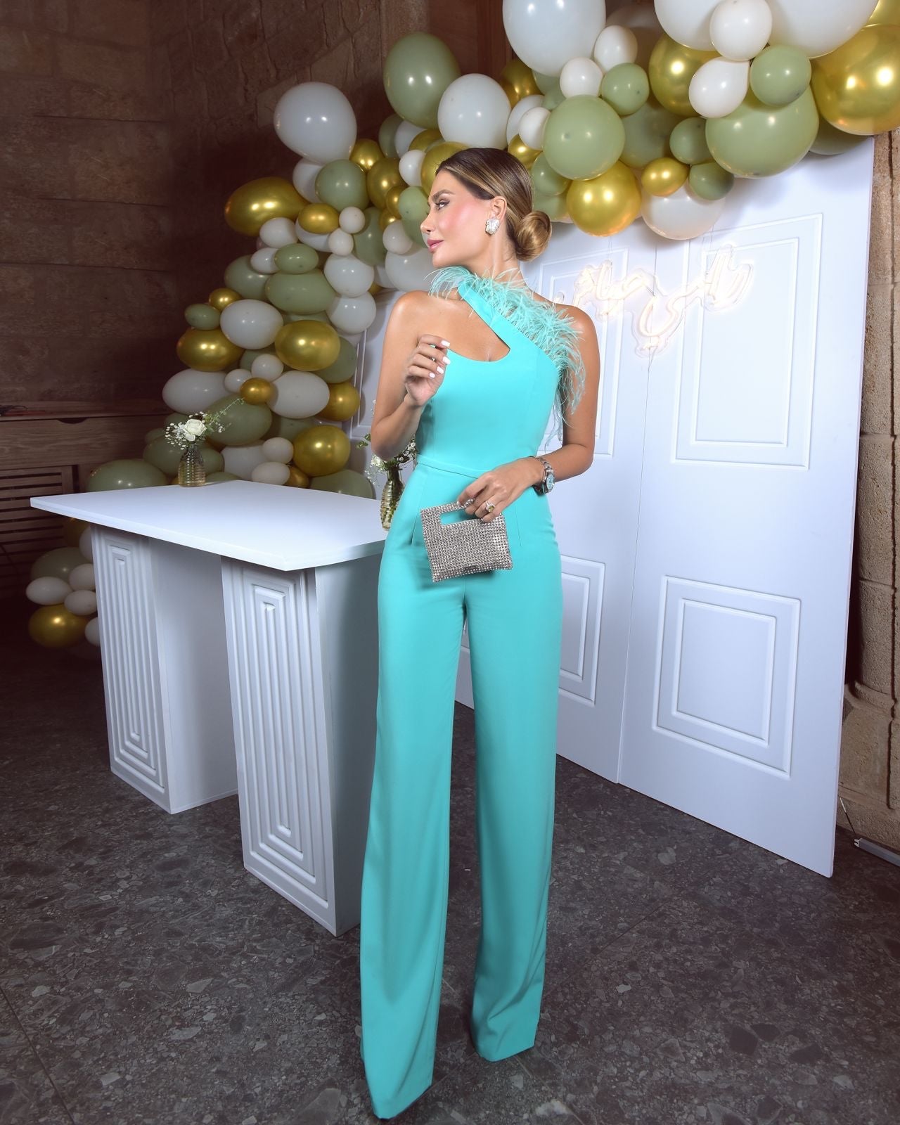 Turquoise Jumpsuit – Dalidaayach