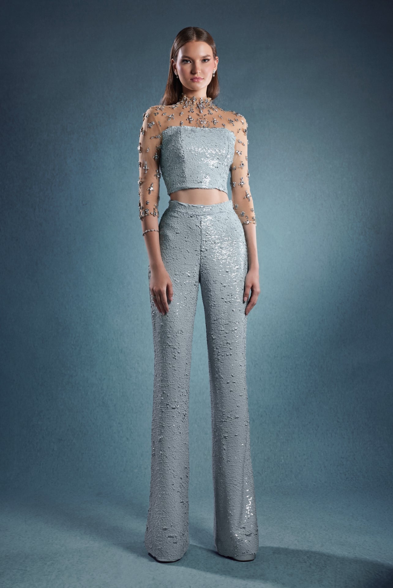 Light Blue Sequin Set – Dalidaayach